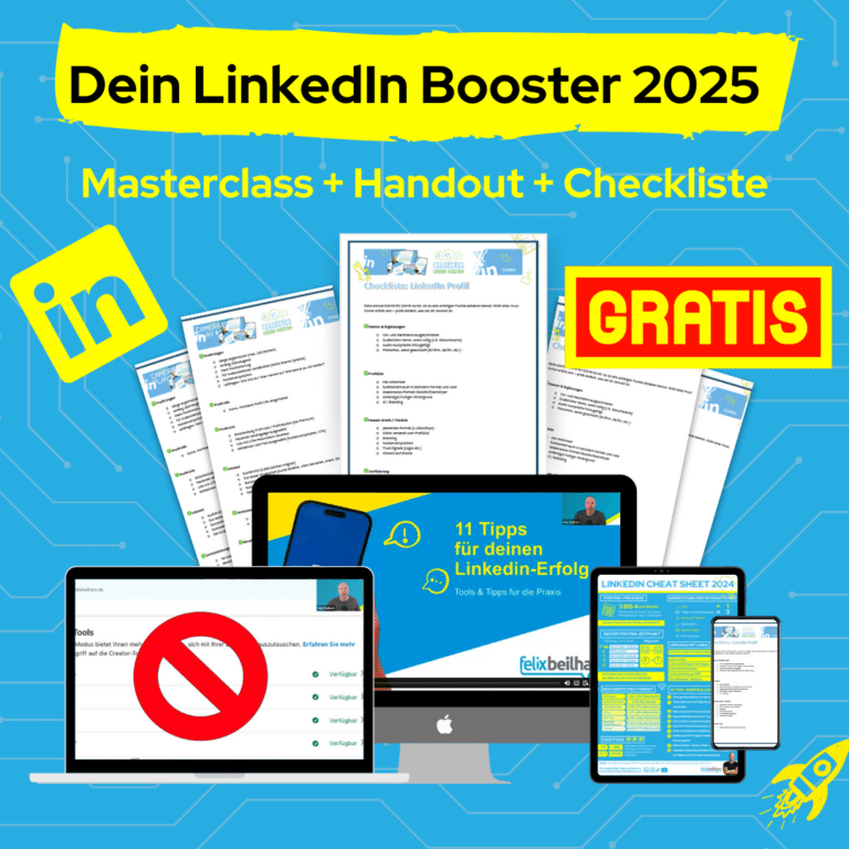 Gratis: Masterclass "Dein LinkedIn Booster 2025"